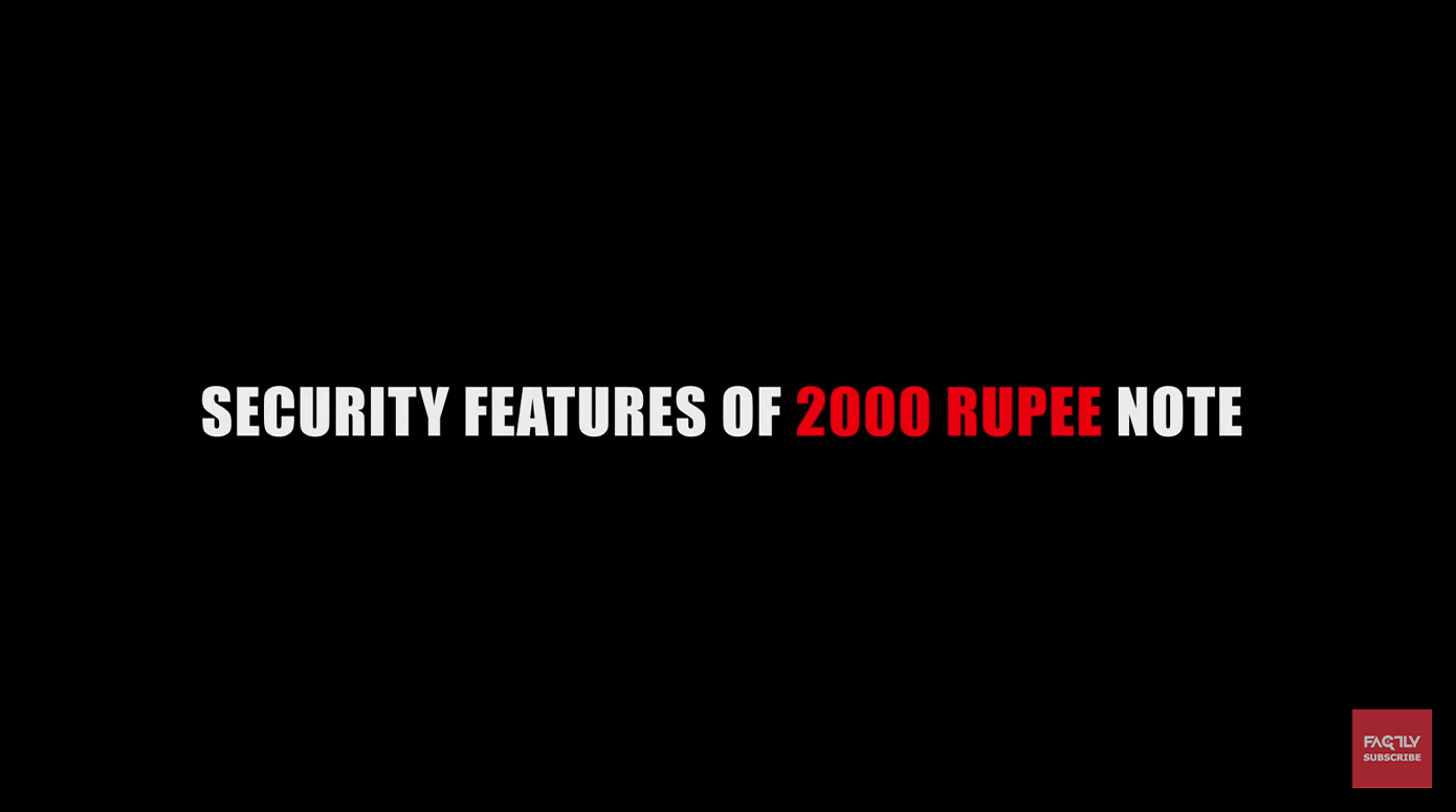 Security Features of the new 2000 rupee note