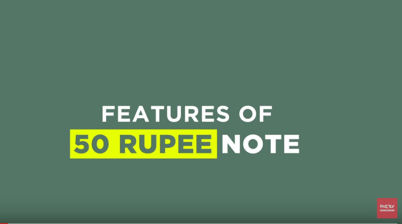 Features of the new 50 Rupee Note