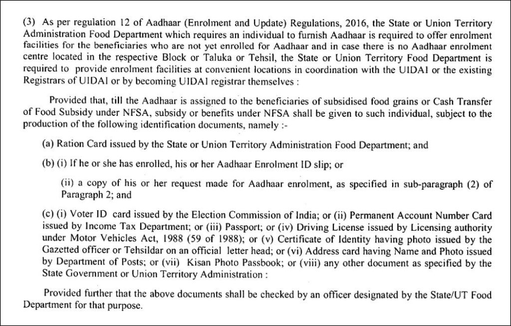 While UIDAI requests States not to deny benefits to those without ...