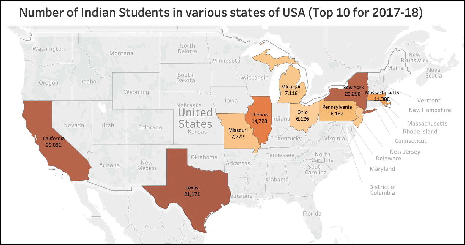 Number of Indian Students in the US grows at 5.4% in 2017-18, lowest ...