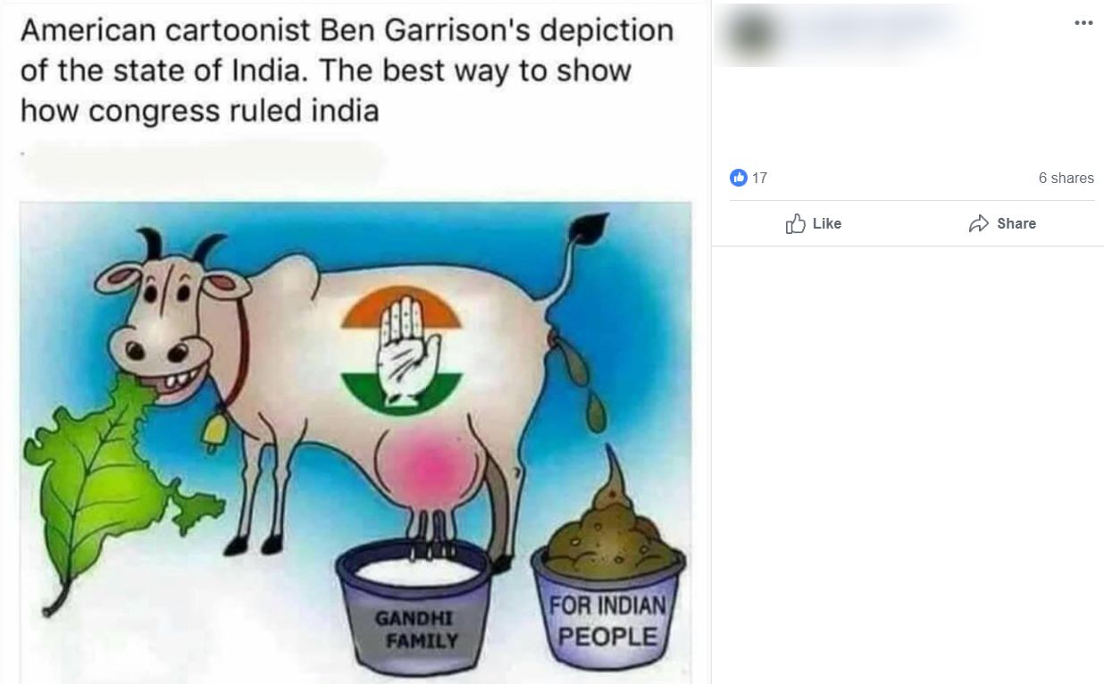 Political caricature criticizing the Congress isn't by the American ...