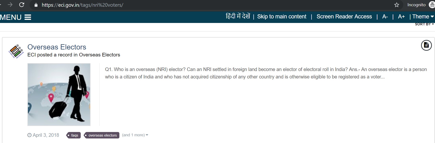 No, Sundar Pichai did not cast his vote in the Indian Elections-2019. - FACTLY