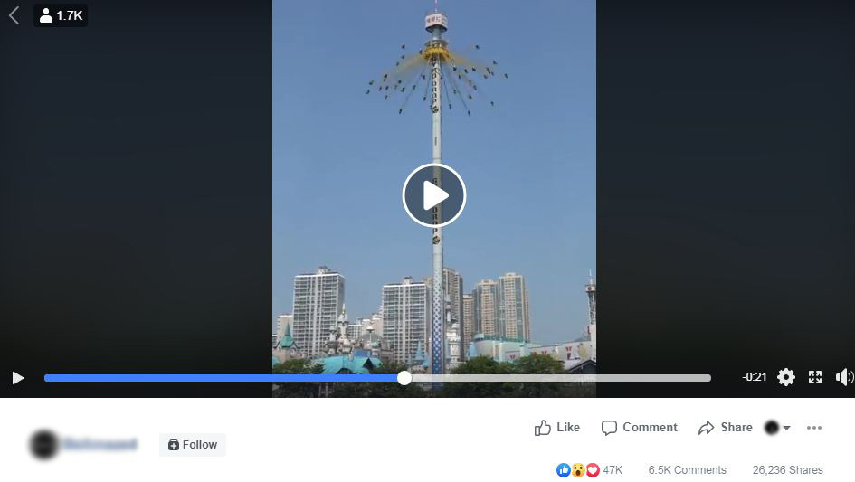 The Gyro Drop video posted on Facebook is a work of CGI graphics - FACTLY