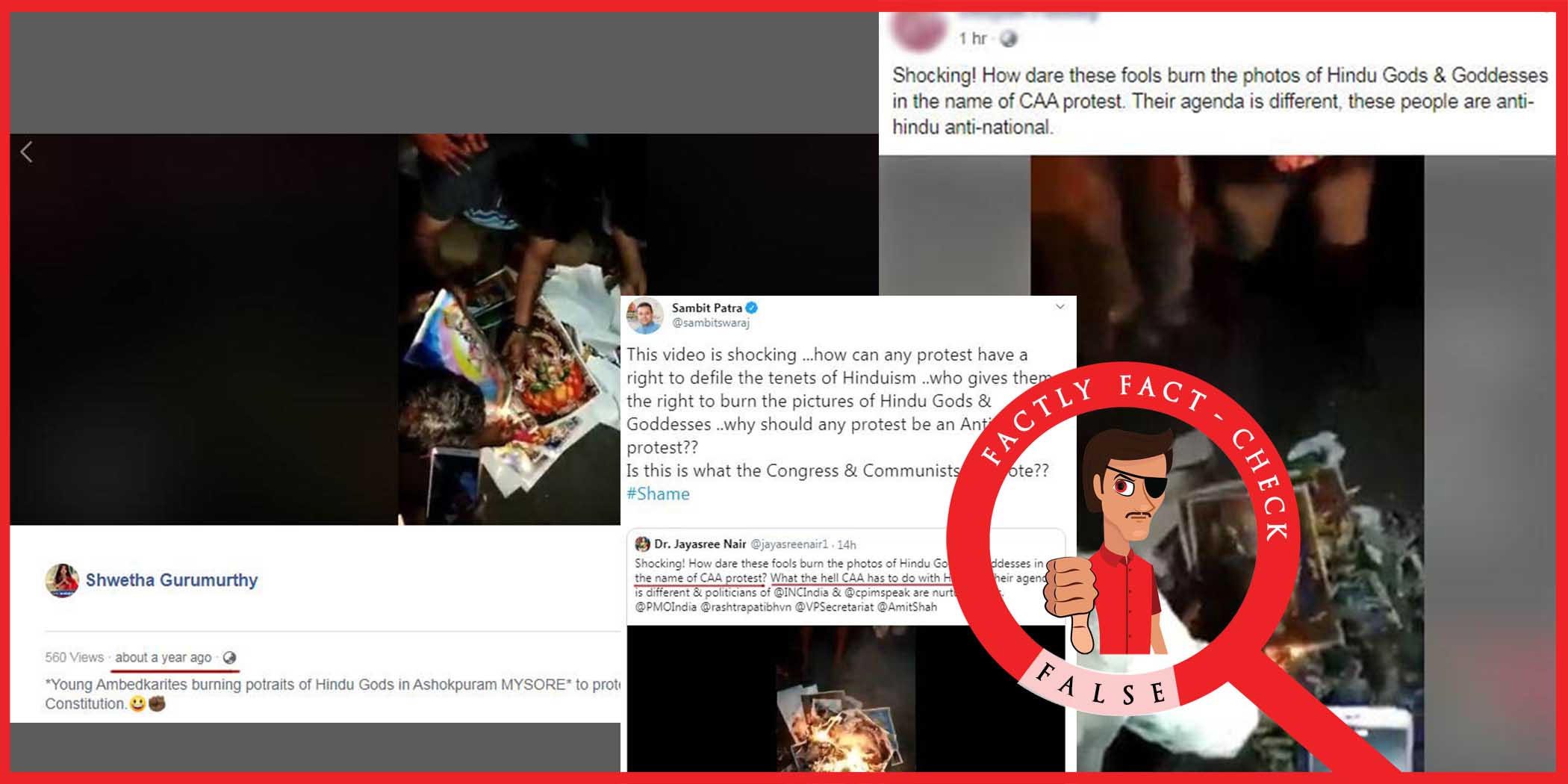 An old video is being falsely shared as “Hindu gods and goddesses ...