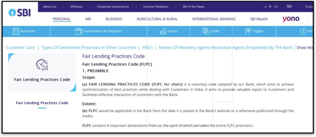 What are ‘RBI Guidelines for Fair Practice Code for the Lenders?