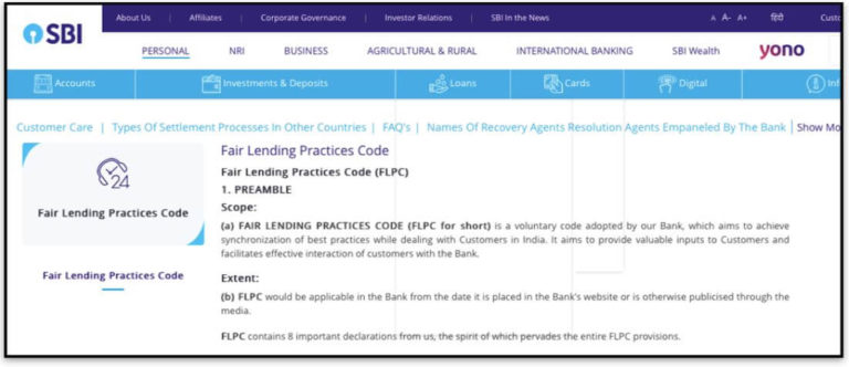 What are ‘RBI Guidelines for Fair Practice Code for the Lenders?