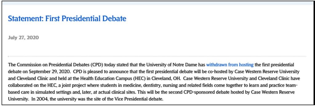 Explainer: The US Presidential Debates – History & Format