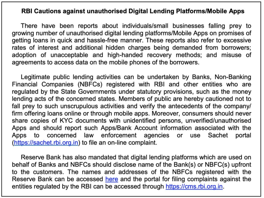 Taking loan from a Digital Lending Platform? Here is what you should know