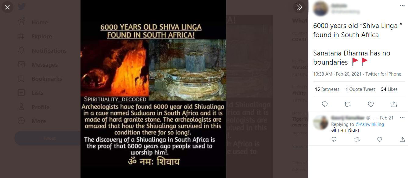 6000-year-old Shiva Linga was not discovered by archaeologists in the ...
