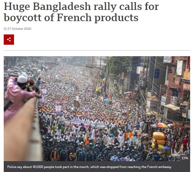 Old photo of a protest against French cartoons is falsely linked to PM ...