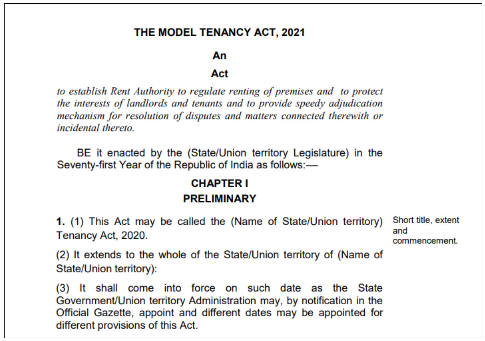 Explainer: What are the important provisions of the ‘Model Tenancy Act ...