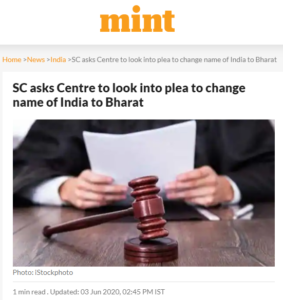 Neither did India get its name from the British, nor is it an acronym ...