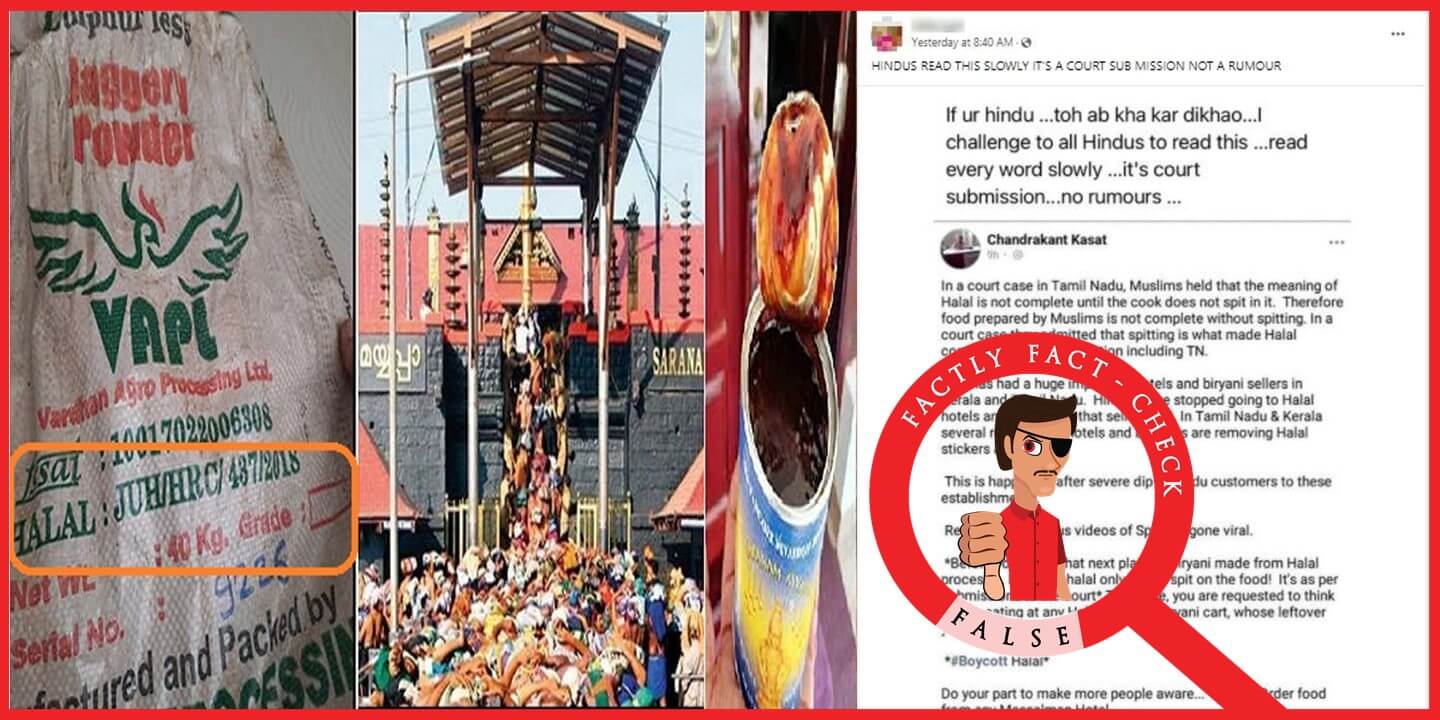 No, the Muslim community did not admit in the court that spitting on ...