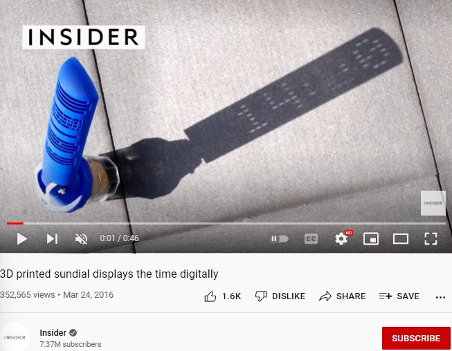 The device in the photo is a digital sundial that displays time only ...