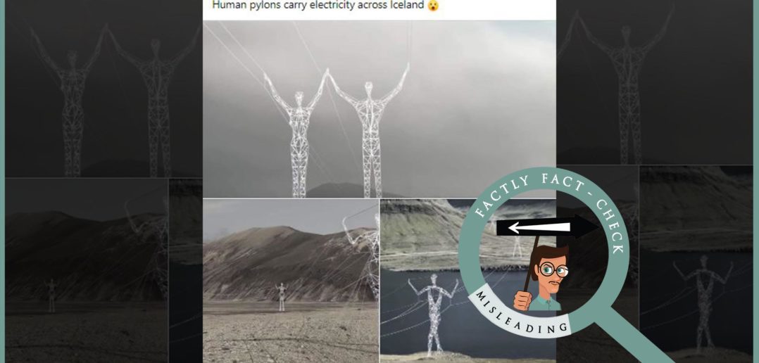 The human-shaped pylons in these pictures are just proposals; they are ...