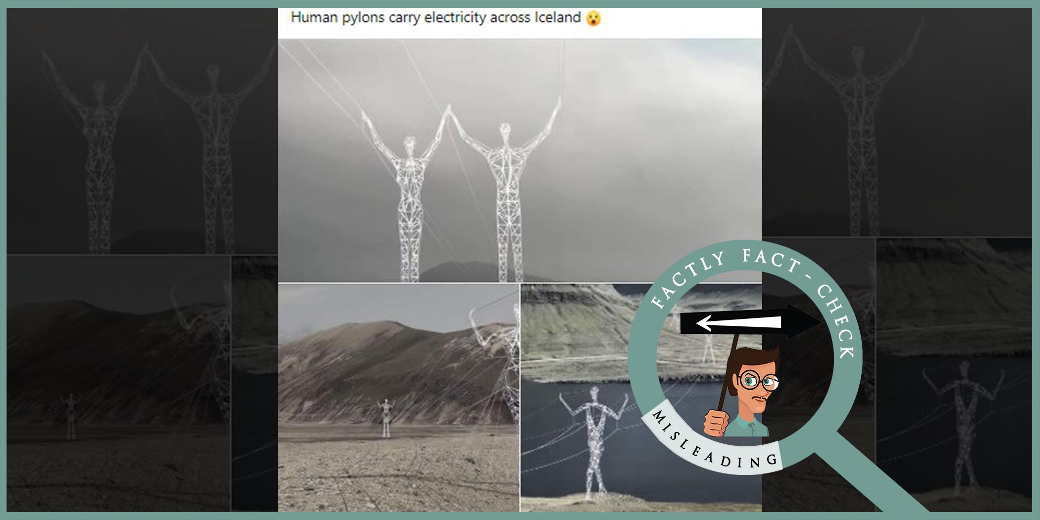 The human-shaped pylons in these pictures are just proposals; they are ...