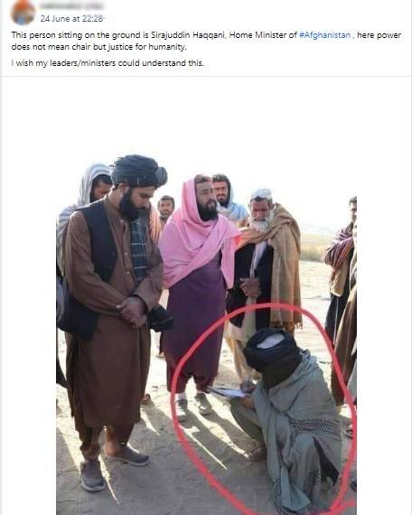 This man sitting on the ground is not Afghanistan’s Home Minister; He ...