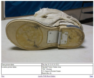The sole of Neil Armstrong’s lunar overshoes match the boot prints left ...