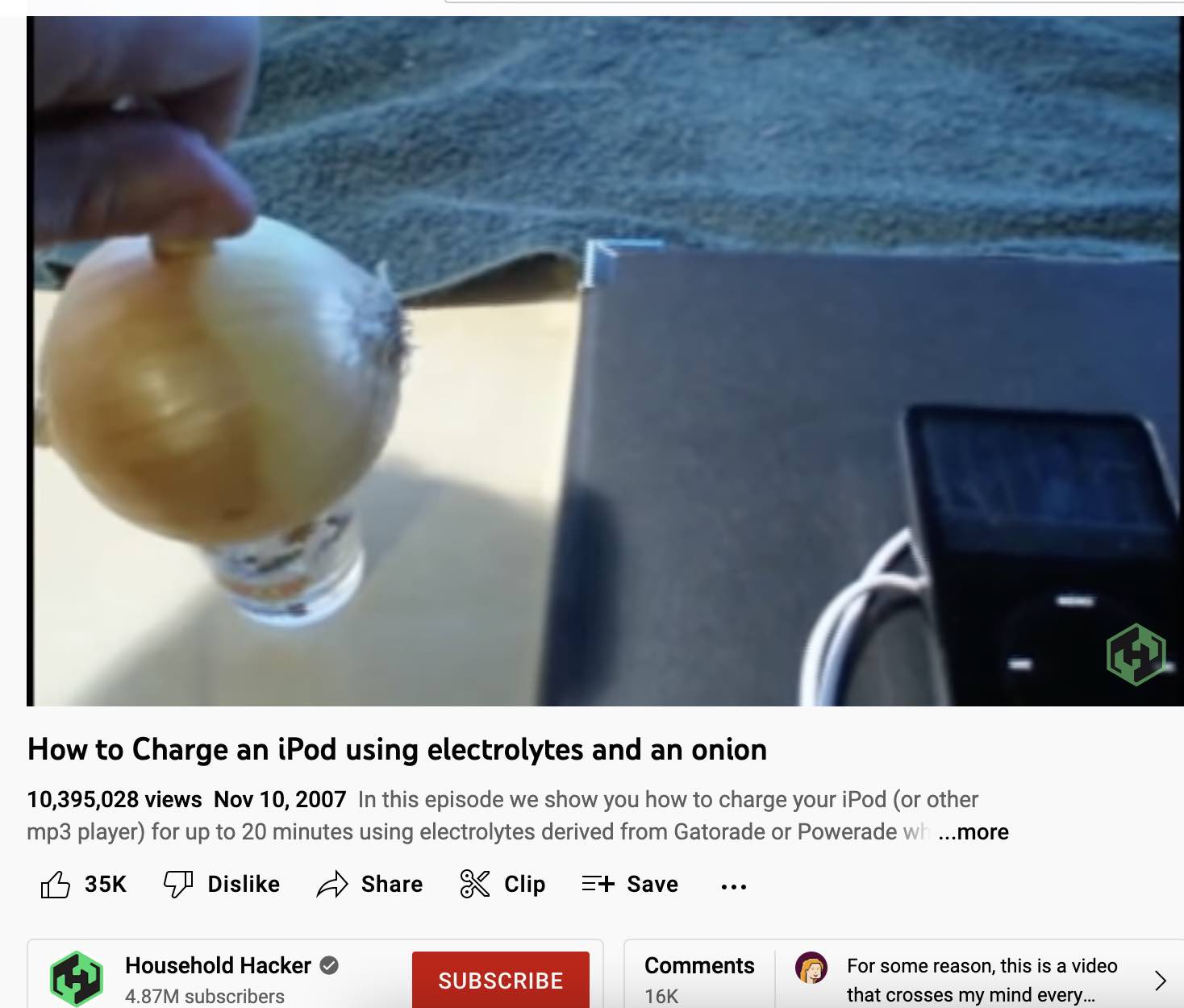 One cannot charge a mobile phone using Onions in the way it's shown in ...