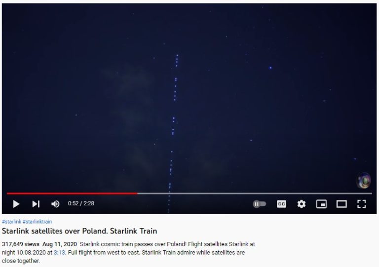 Old video of Starlink satellite train is shared as recent visuals from UP’s Farrukhabad - FACTLY