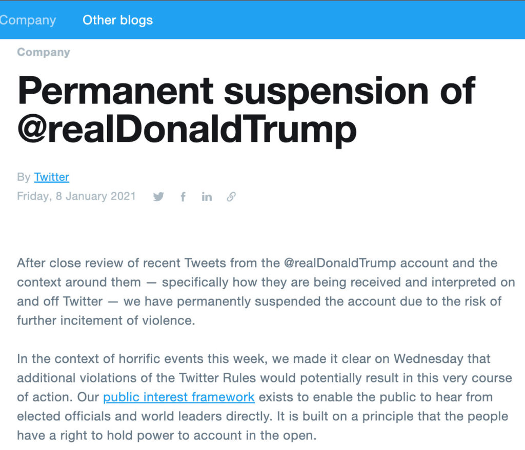 Donald Trump’s Twitter account has been reinstated - FACTLY