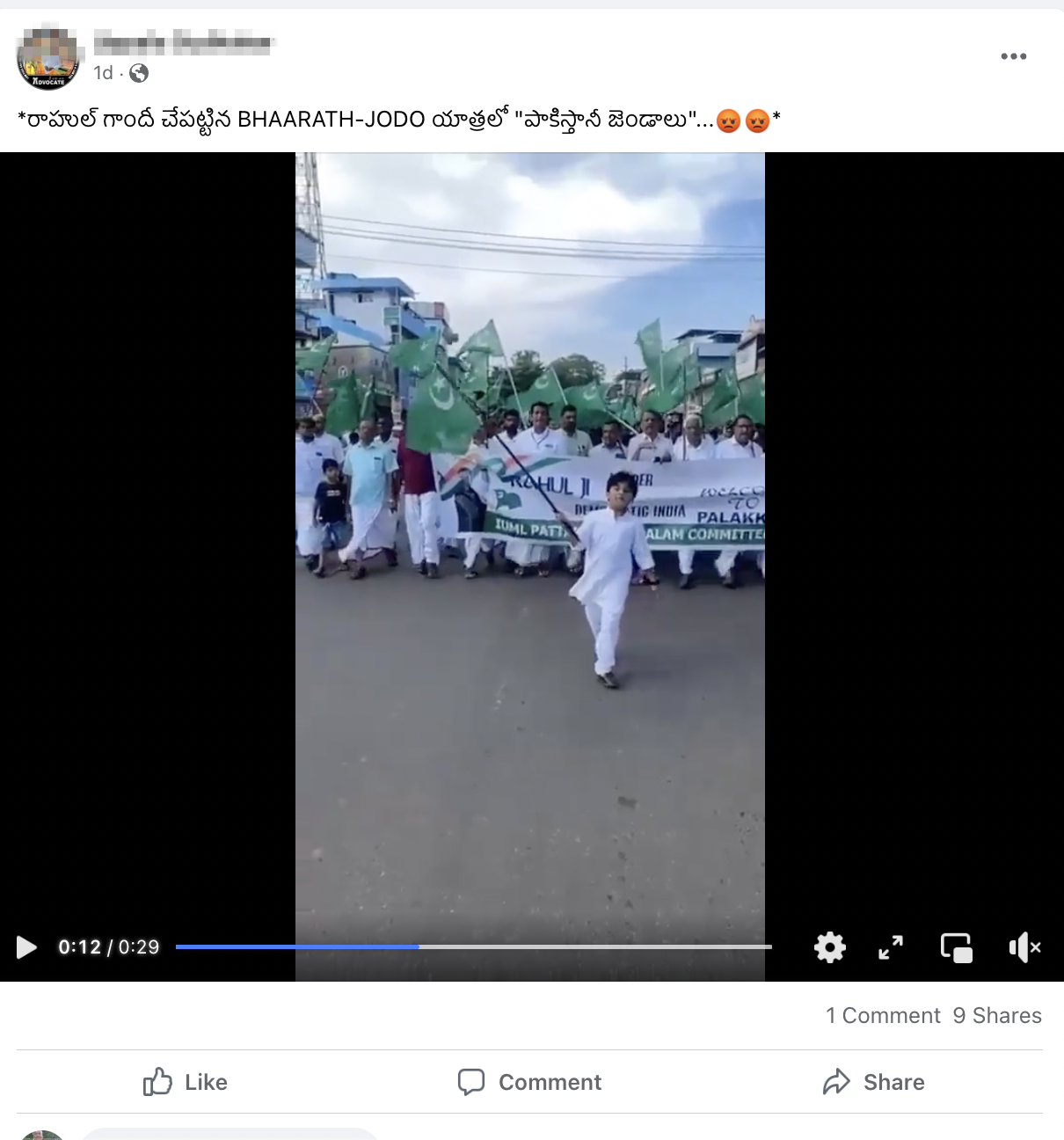 ఈ వీడియోలో కనిపిస్తున్న జెండాలు పాకిస్తాన్ దేశానివి కావు, ఇవి ఇండియన్ ...