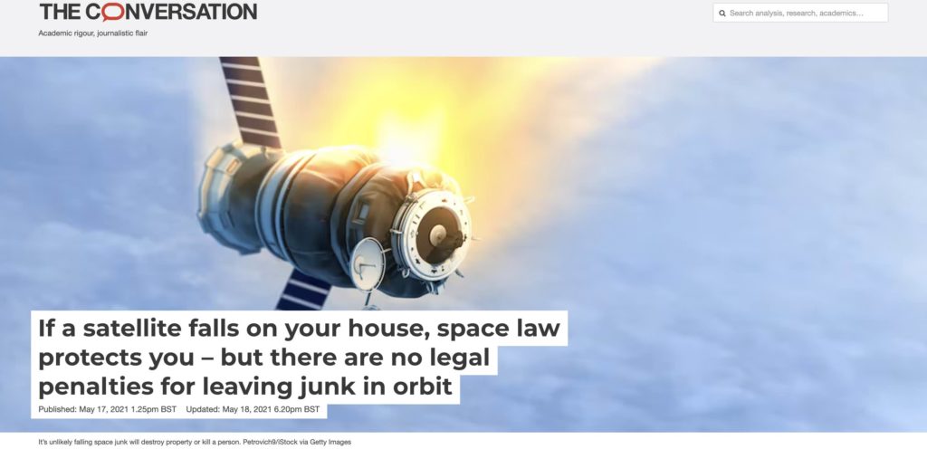 Satellite Falls Over Accident