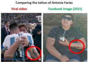 Woman in this video is not Messi’s mother; She is the team cook Antonia Farías - FACTLY