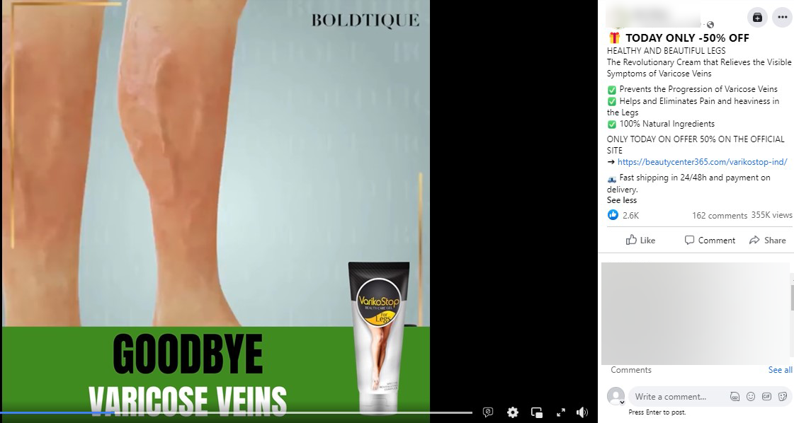 There is no Research to support the effectiveness of ‘Variko stop ...