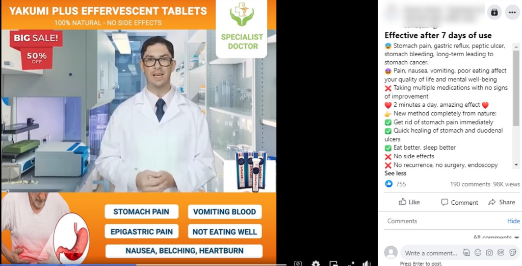 ‘Yakumi plus tablet’ is neither FDA-Approved nor a medicine for ...