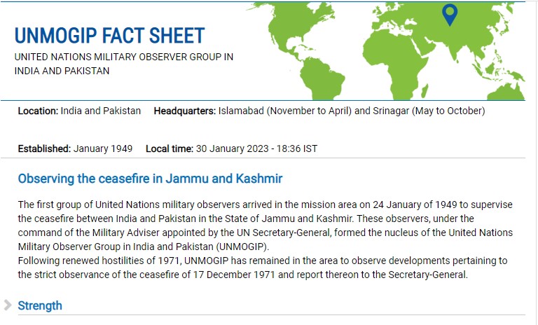 మోదీ ప్రభుత్వం UNMOGIP దౌత్యవేత్తల వీసాలను రద్దు చేసిందన్న వార్తలో నిజం ...