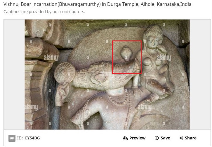 This ancient sculpture in Aihole Durga temple does not depict lord ...