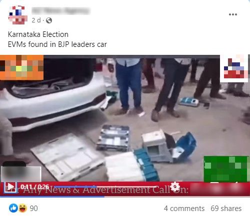 Visuals of mob vandalizing EVMs in Karnataka are falsely attributed to BJP - FACTLY