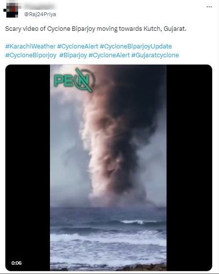 Unrelated old and edited videos shared as the visuals of storms ...