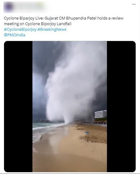 Unrelated old and edited videos shared as the visuals of storms ...