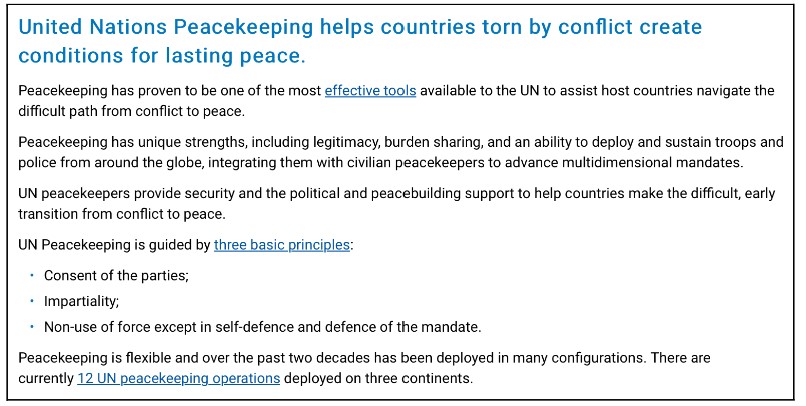 Data: More Than 4000 Personnel Lost Their Lives in UN Peacekeeping ...