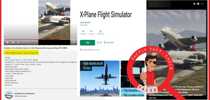 Viral video shows a clip from a flight simulator video game, not a real ...
