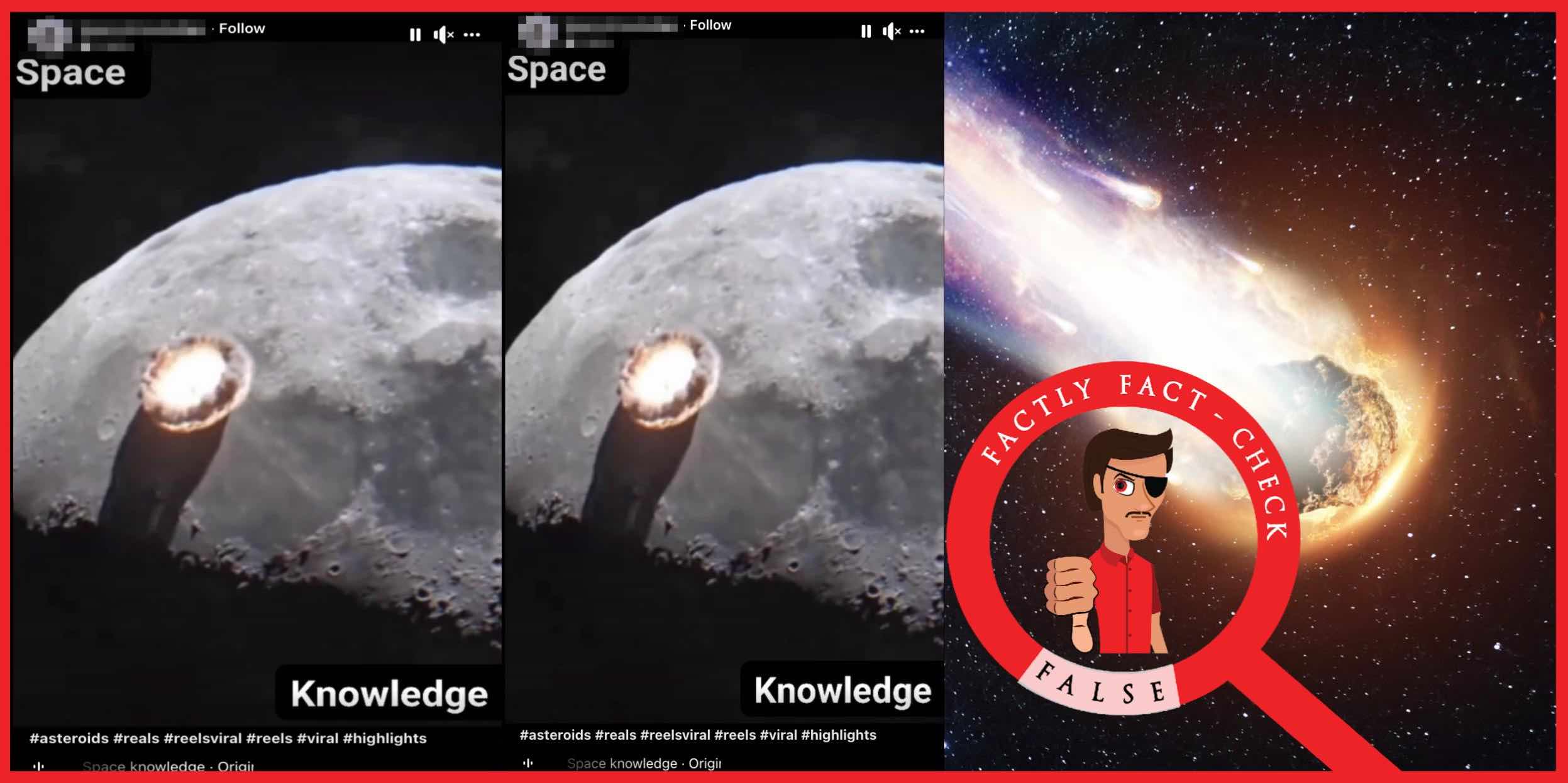 Asteroids Hitting The Moon