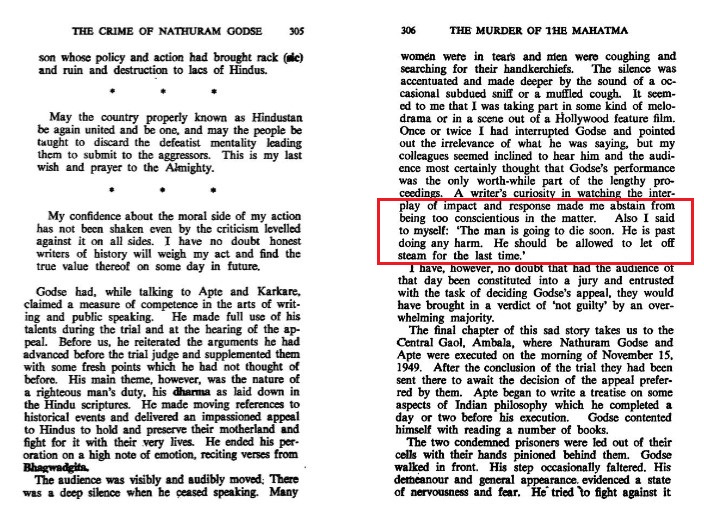 No, Justice Khosla did not make any mention in his book that he ...