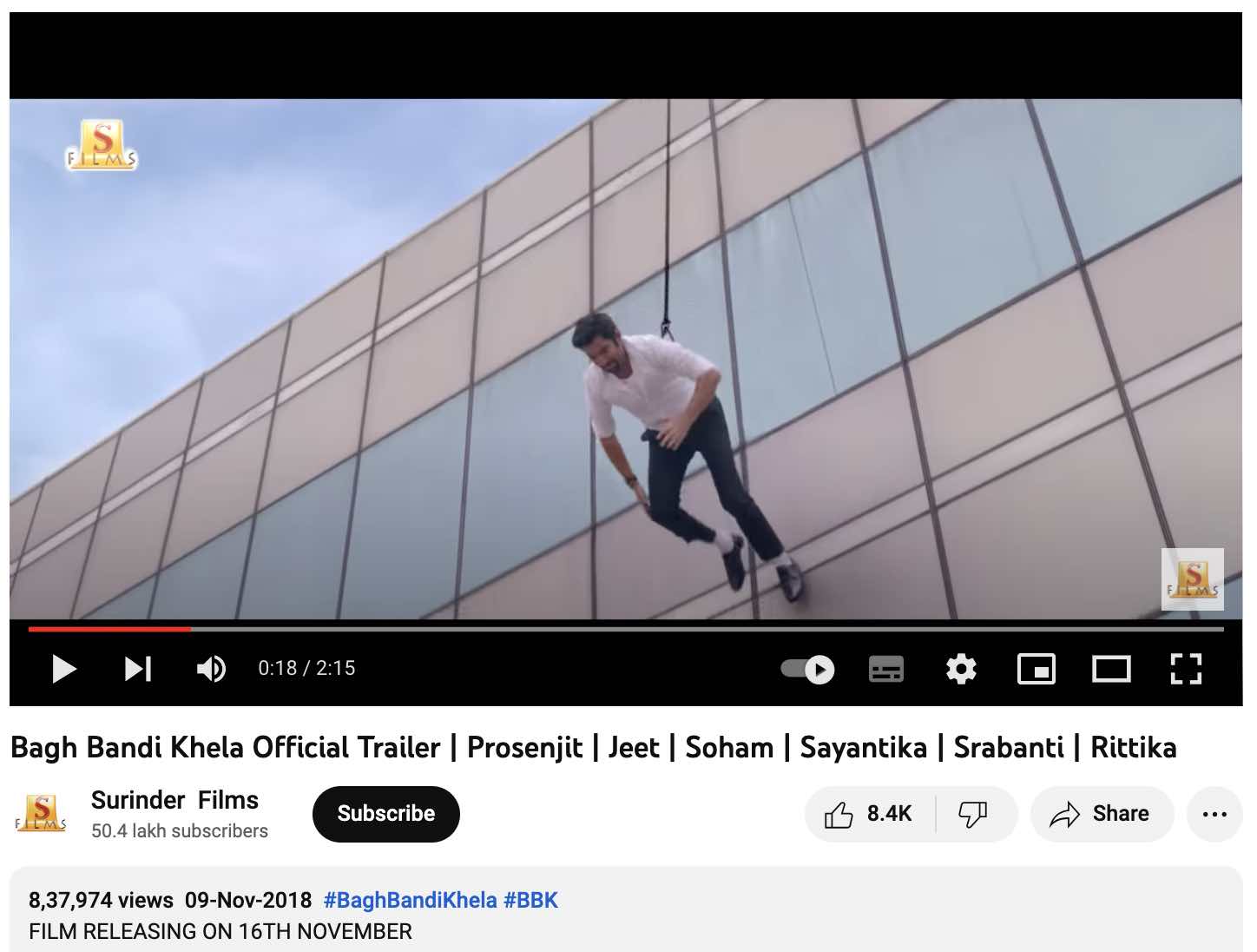 A stunt scene from a 2018 Bengali film is shared as a leaked action ...