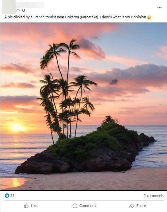 This image with trees depicting the face of PM Modi is AI-generated ...