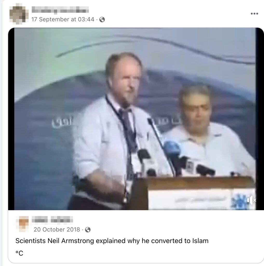 Old Neil Armstrong Giving Speech