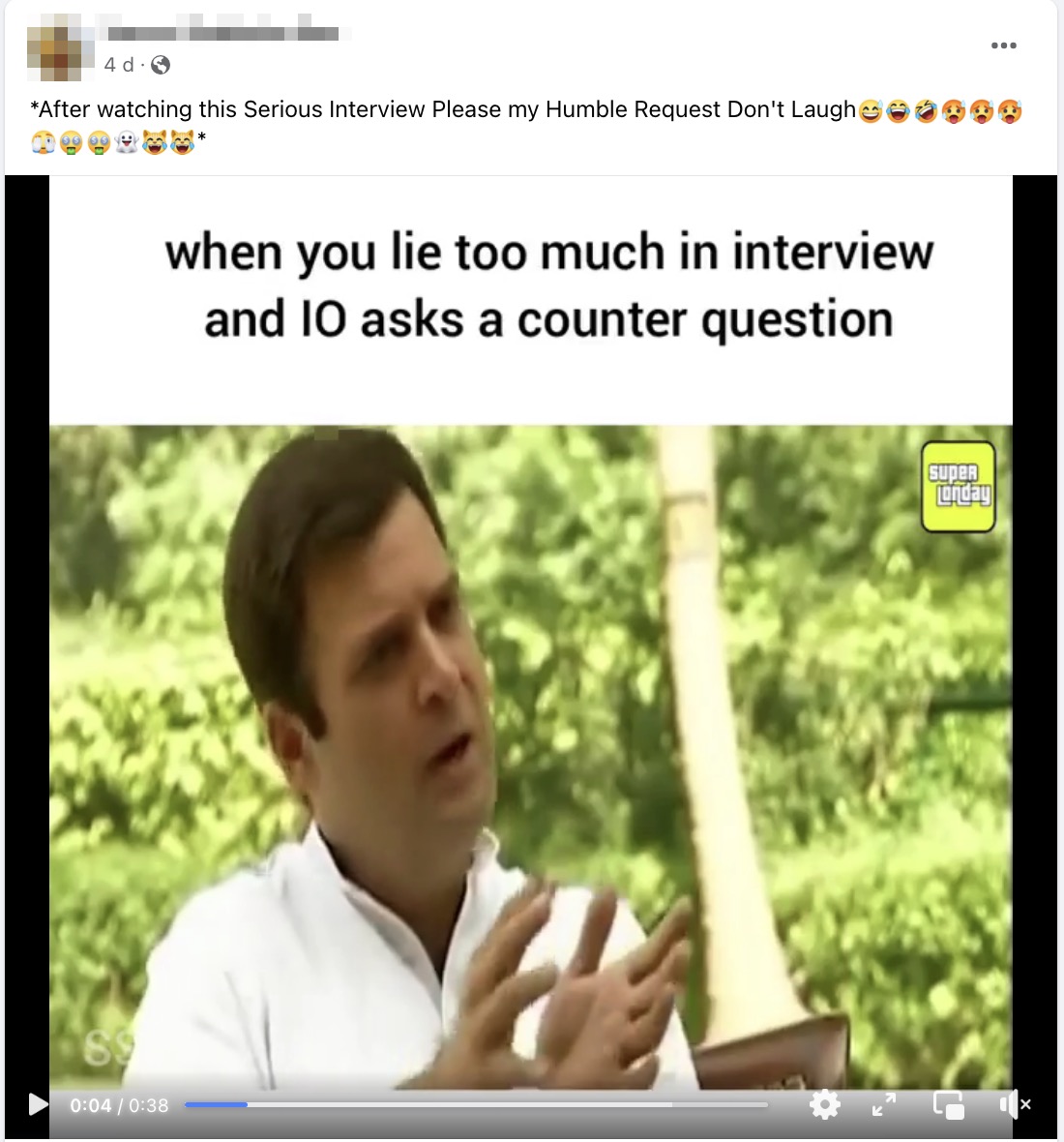 This video of Rahul Gandhi speaking incoherently in an interview is ...