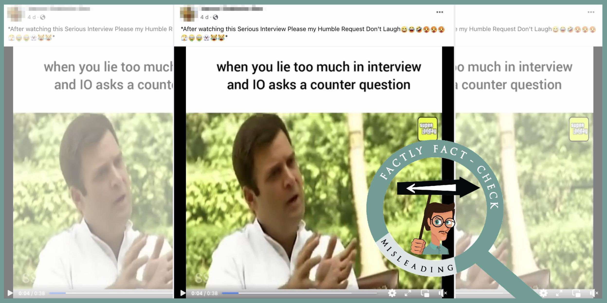 This video of Rahul Gandhi speaking incoherently in an interview is ...