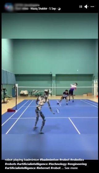 Digitally created videos shared as the visuals of robots playing ...