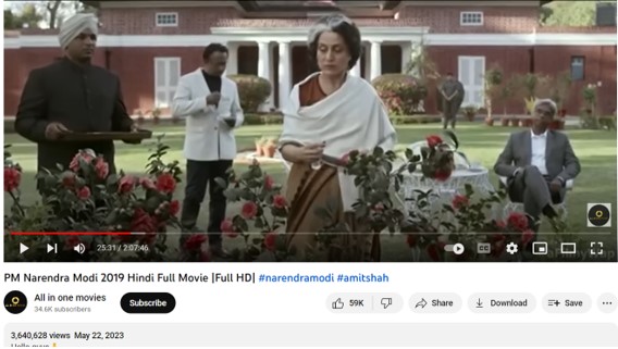 Video clip from the movie 'PM Narendra Modi' is shared as the trailer ...