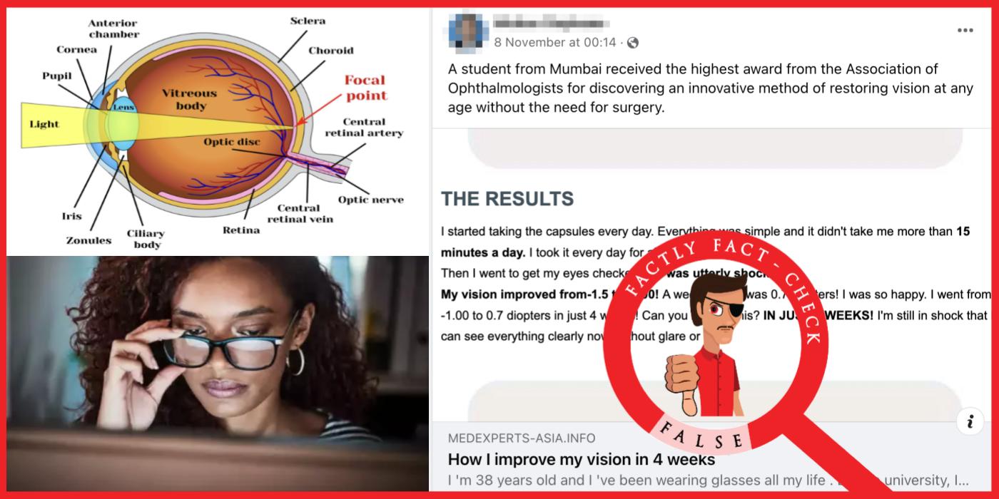 Visiorax capsules claiming to restore vision are neither approved by ...