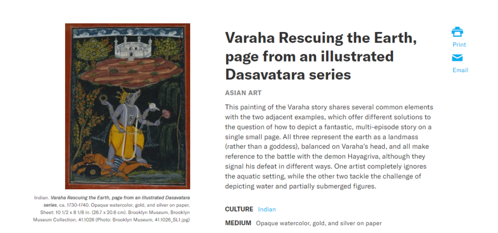 No Conclusive evidence Varaha lifted a spherical-shaped Earth - FACTLY