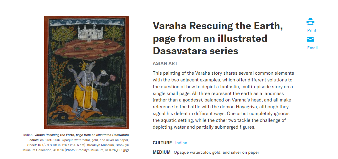 No Conclusive evidence Varaha lifted a spherical-shaped Earth - FACTLY