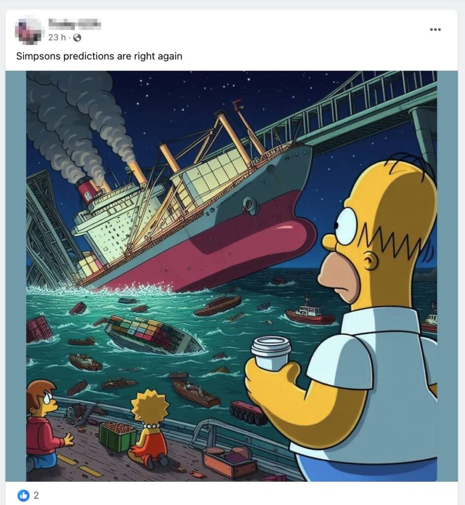 No evidence to suggest ‘The Simpsons’ predicted the Baltimore bridge ...
